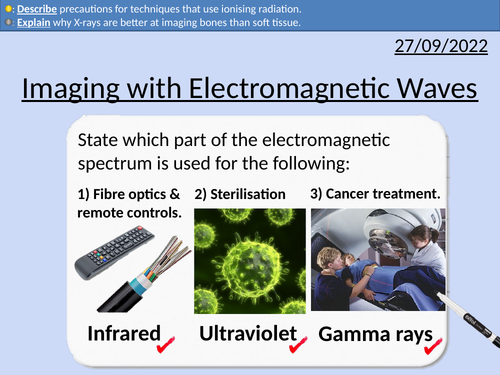 GCSE Physics: Imaging with Electromagnetic Waves | Teaching Resources