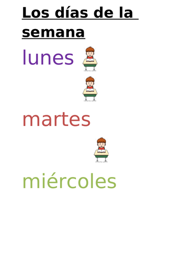 los dias y los meses | Teaching Resources