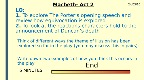 Macbeth Act 2 Scenes1-4 | Teaching Resources