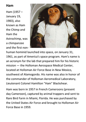 Ham The Space Monkey 1959