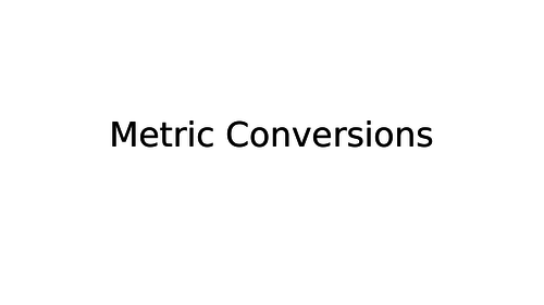 Metric Conversions Quiz | Teaching Resources Metric Conversions Quiz | Teaching Resources