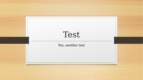 Another Test | Teaching Resources