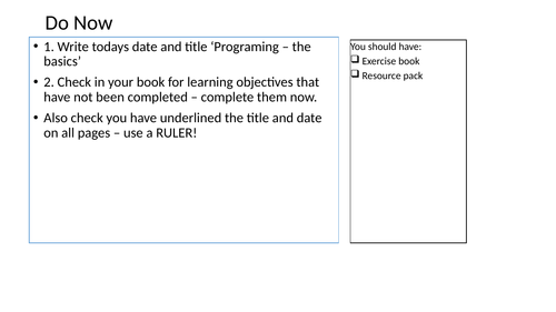 KS3 Introduction to Programming & Python | Teaching Resources KS3 Introduction to Programming & Python | Teaching Resources