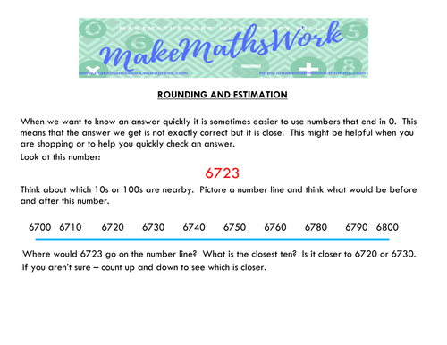 Introduction to estimation and rounding | Teaching Resources Introduction to estimation and rounding | Teaching Resources