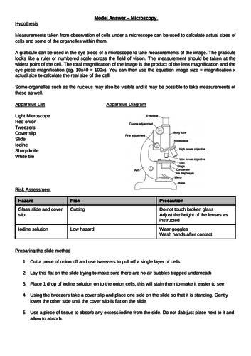 Required Practical: Microscopy AQA GCSE Biology Revision, 59% OFF Required Practical: Microscopy AQA GCSE Biology Revision, 59% OFF