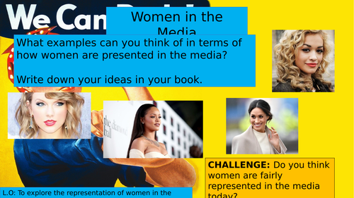(KS3 7/8/9) Women in the Media | Teaching Resources