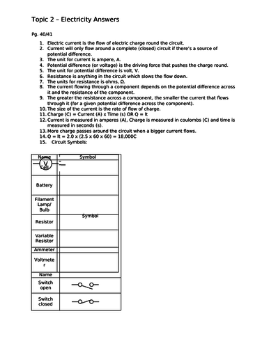 Electricity Paper 1 NEW AQA 9-1 GCSE PHYSICS ALL POSSIBLE QUESTIONS ... Electricity Paper 1 NEW AQA 9-1 GCSE PHYSICS ALL POSSIBLE QUESTIONS ...