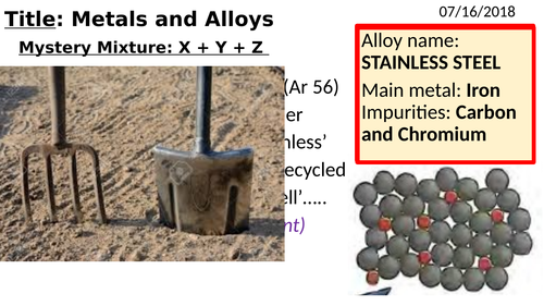 Metals and Alloys, GCSE | Teaching Resources