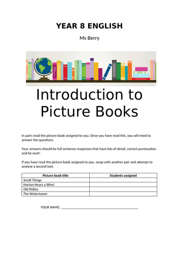 Introduction to Picture Books | Teaching Resources