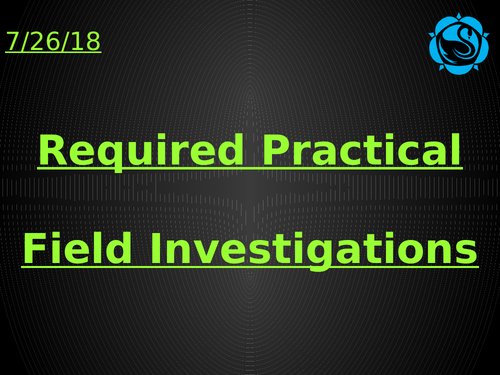 AQA Trilogy Field Investigations Required Practical | Teaching Resources
