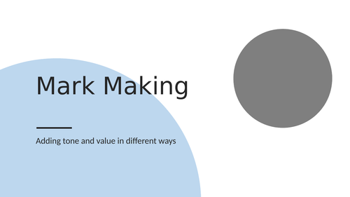 Mark making 1 | Teaching Resources