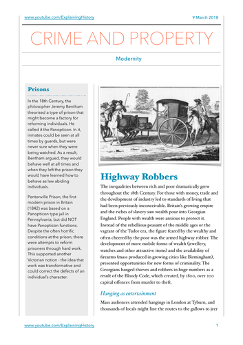 Georgian and Victorian Crime and Punishment | Teaching Resources Georgian and Victorian Crime and Punishment | Teaching Resources