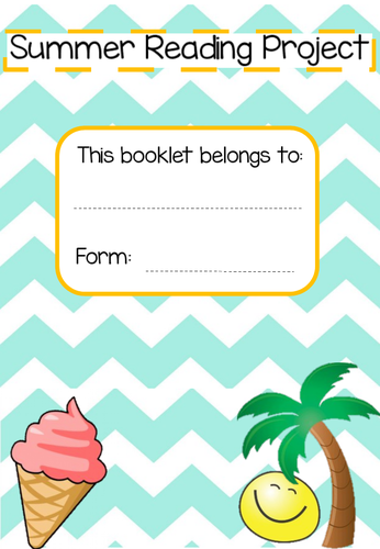 KS3 Summer Reading Project | Teaching Resources