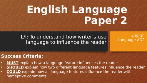 AQA GCSE English Language Paper 2 Question 3 - Great British Bake Off ...