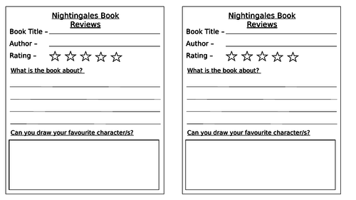Library loyalty cards and book review | Teaching Resources