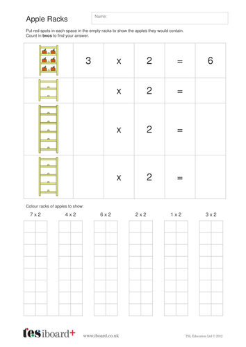 Apple Rack Multiplication Worksheet - KS2 Number | Teaching Resources Apple Rack Multiplication Worksheet - KS2 Number | Teaching Resources