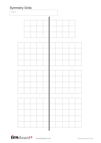 Symmetry Worksheets With Grids