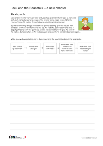 New Chapter Story Template - Jack and the Beanstalk - KS1 Literacy ... New Chapter Story Template - Jack and the Beanstalk - KS1 Literacy ...