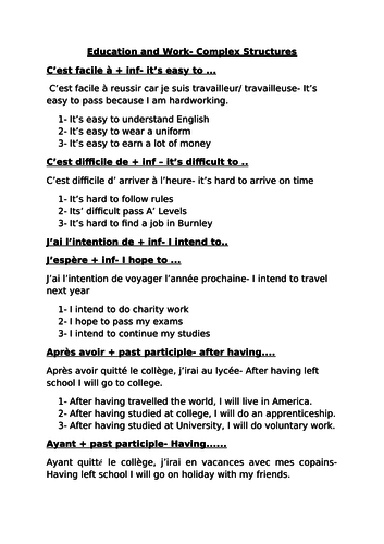 Theme 3 Complex Structures | Teaching Resources