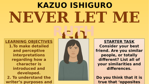 Never Let Me Go - Ruth! | Teaching Resources