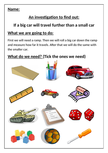 Science Investigation and Experiment Templates | Teaching Resources