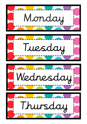 Calendar Set (Rainbow Pop) | Teaching Resources