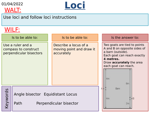 KS3/KS4 Maths: Loci | Teaching Resources