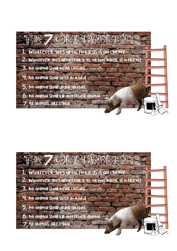 Animal Farm Commandments Revised