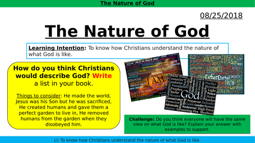 Nature of God AQA Spec A GCSE | Teaching Resources