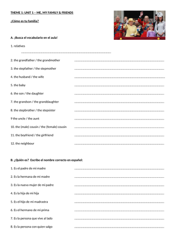 Cómo es tu familia - OUP textbook for AQA GCSE Spanish | Teaching Resources