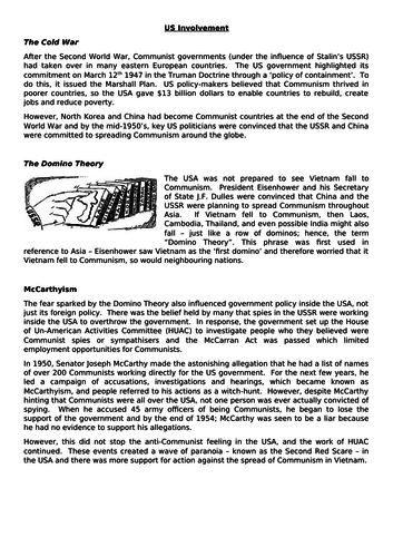 The Domino Theory, AQA 8145, Conflict and tension in Asia | Teaching ...