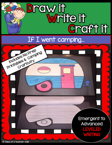 Going Camping ~ Writing Craftivity | Teaching Resources