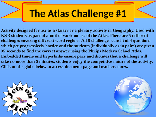 The Atlas Challenge | Teaching Resources