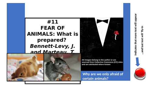 Topics@Psychology #11: FEAR OF ANIMALS | Teaching Resources