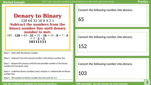 GCSE Computer Science 9-1 Data Representation resource | Teaching Resources