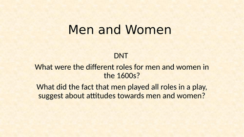 Lang Paper 2 men and women | Teaching Resources
