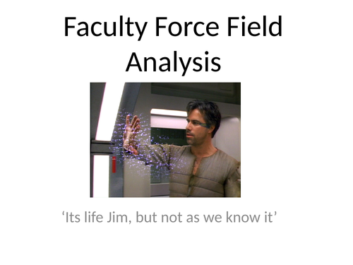 Development Plan - Force Field Analysis | Teaching Resources