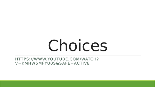 Cyber safety --- making choices | Teaching Resources