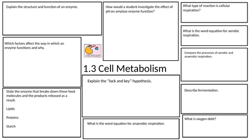 Cell Metabolism revision mat | Teaching Resources Cell Metabolism revision mat | Teaching Resources