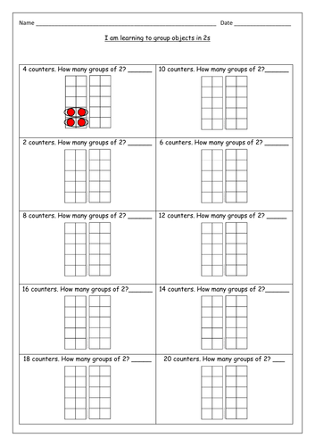 Division by grouping | Teaching Resources