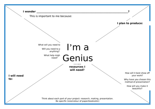 Introduction to genius hour | Teaching Resources