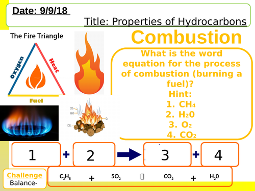 Properties of Hydrocarbons NEW AQA | Teaching Resources