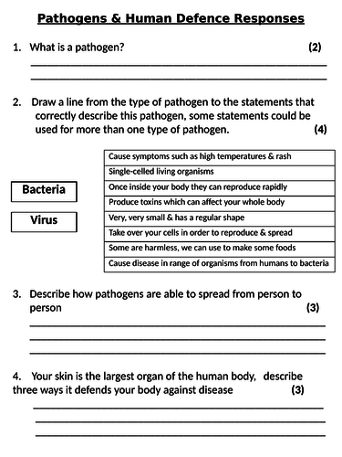 NEW AQA GCSE Trilogy (2016) Biology - Pathogens & Human Disease ...