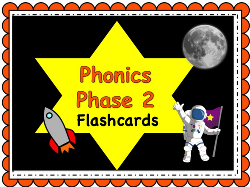 Phonics Powerpoint, Phase 2 flashcards: Space Themed | Teaching Resources