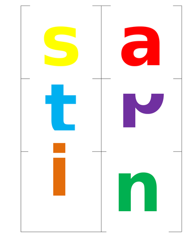 Playdo mat SATPIN phonics | Teaching Resources