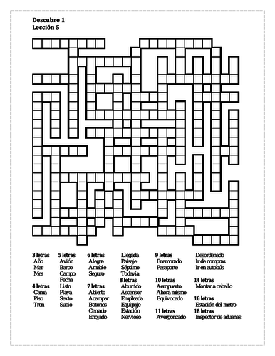 Descubre 1 Lección 5 Kriss Kross | Teaching Resources