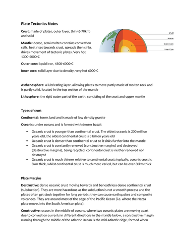 Plate tectonics, Edexcel A level Geography revision notes | Teaching ... Plate tectonics, Edexcel A level Geography revision notes | Teaching ...