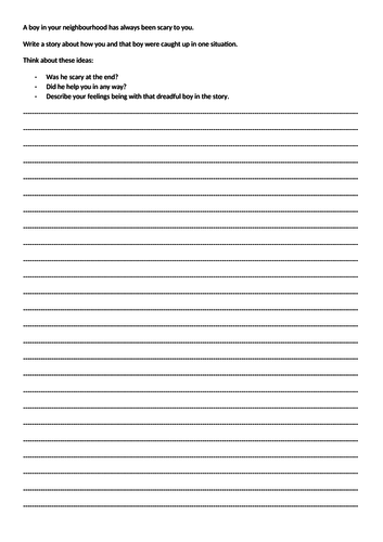 Writing a horror story | Teaching Resources
