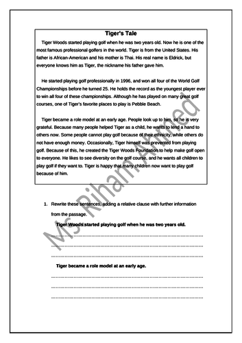 Reading Comprehension | Teaching Resources