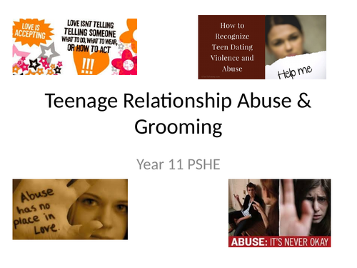 PSHE lesson on Teenage Relationship Abuse | Teaching Resources